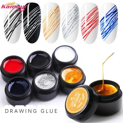 China Stretching Painting Line Neon Glow Uv 5ml Nail Spider Gel for sale