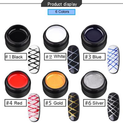China OEM Private Label Wiredrawing Line Nail Art Spider Gel for sale