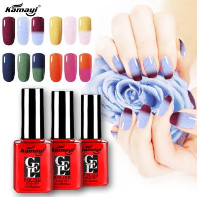 China UV LED Temperature Change Color 12ml UV Gel Nail Polish for nail salon for sale