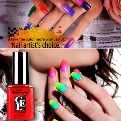 China Easily Soak off OEM ODM Color Changing UV Gel Nail Polish for sale