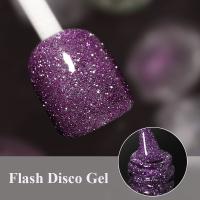 China Soak Off LED UV Disco Glitter Nail Gel Polish Long Lasting for sale