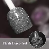 China Organic Odorless Disco Gel Polish Reflective Night Diamond UV LED Gel Polish for sale