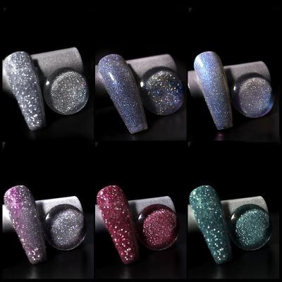 China Flashing Disco Reflection Nail Polish For Super Shining for sale