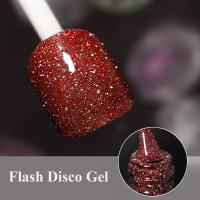 China Soak Off LED UV Disco Glitter Nail Gel Polish Long Lasting for sale