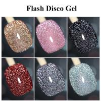 China Strong Reflective Effect Disco Gel Polish Glitter UV For Nail Art for sale