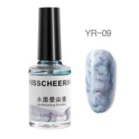 China 15ml Marble Liquid Gel Nail Polish Blossom Effect UV Gel Polish for sale