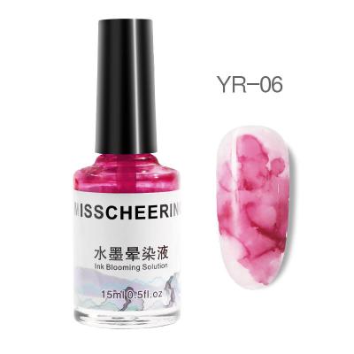 China 15ml Blooming Gel Polish Marble Art Ink  In Nail Paint for sale