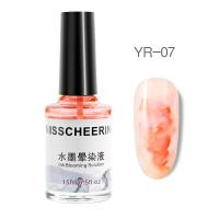 China 15ml Marble Liquid Gel Nail Polish Blossom Effect UV Gel Polish for sale