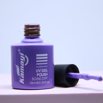 China Healthy Purple High Shine UV Gel Nail Polish Long Lasting for sale