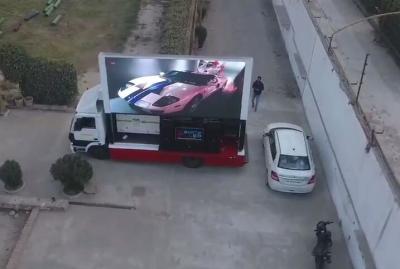 China Outdoor Truck LED Display Nova MRV316 Iron Cabinet Advertising Screen 5000 Nits for sale