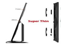 China Free Standing Led Poster Display , Ultra Thin  Mirror Led Screen 600-800nits for sale