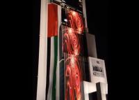 China See-through Light Weight Led Curtain Display For Building Facade for sale