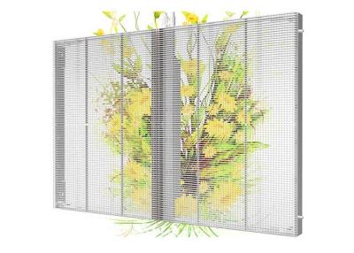 China High Transparency Glass LED Display Screen 80% 4200nits for Shopping Mall Glass Wall for sale