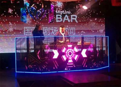 China 7mm Glass Transparent LED Screen 960x640mm High Brightness 6500nits Rental Billboard for sale