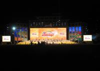 China 80*80 Pixels P8 Led Screen Stage Backdrop , High Definition Led Display Ultra Slim for sale
