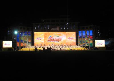 China 80*80 Pixels P8 Led Screen Stage Backdrop , High Definition Led Display Ultra Slim for sale