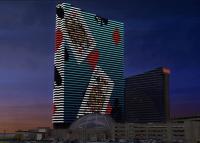 China Energy Efficient DIP 346  P16 Led Screen , Flexible Led Wall Display 14 Bit Gray Scale for sale