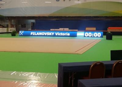 China P6 3840Hz Indoor Sports Perimeter LED Display Panel 1152x960mm for Basketball Volleyball for sale