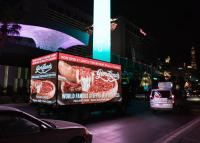 China P4.81 Outdoor Mobile LED Sign Trailer 5500nits Full Color Advertising Display 1R1G1B for sale