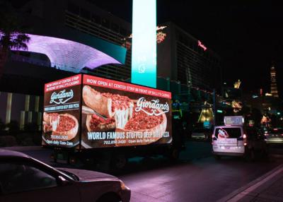 China P4.81 Outdoor Mobile LED Sign Trailer 5500nits Full Color Advertising Display 1R1G1B for sale