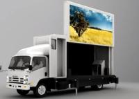 China P4.81 Outdoor Mobile LED Sign Trailer 5500nits Full Color Advertising Display 1R1G1B for sale