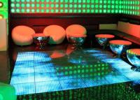 China P10 Anti Skid Waterproof LED Dance Floor Panel 640x640mm SMD3528 1200nits for sale