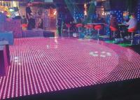 China P10 Anti Skid Waterproof LED Dance Floor Panel 640x640mm SMD3528 1200nits for sale