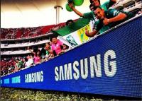 China P16 8000nits Outdoor Sports Perimeter LED Display Panel 2048x768mm Meanwell Power Supply for sale