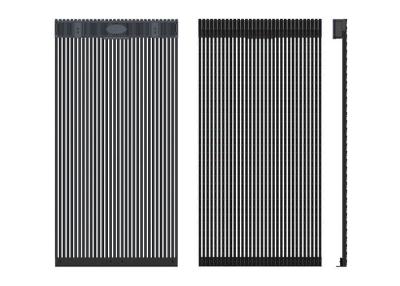 China Outdoor LED Curtain Display 25x35mm Pitch 6500nits High Transparency Media Facade for sale