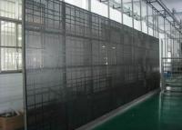 China Outdoor LED Curtain Display 25x35mm Pitch 6500nits High Transparency Media Facade for sale