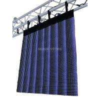 China Outdoor Full Color LED Curtain Display 16 Bit Gray Scale 6500nit Brightness for sale