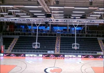 China P10 Sports Perimeter LED Display Board 6000nits 1280x960mm Meanwell Power Supply for sale