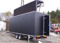 China P8 Mobile LED Truck Display 1280x960mm Cabinet IP65 Outdoor Advertising Trailer 6500nits for sale