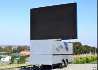 China HD LED Advertising Trailer , Mobile Led Display Screen With Lifting System for sale