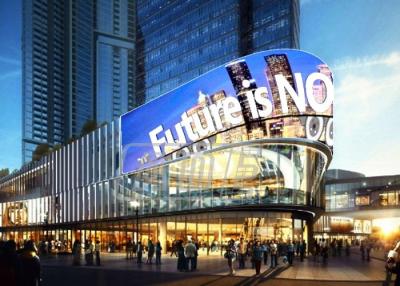 China Front Service Flexible LED Display For Outdoor Buildings Hang Installation for sale