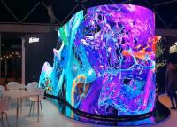 China 1500 Nits High Definition Cylinder Led Display , Fanless Soft Led Screen for sale