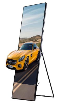 China P2.5 Movable Poster Display 28kg Aluminum LED Screen with Kinglight LEDs for Shopping Center for sale