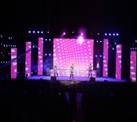 China Waterproof IP65 P3.91 Outdoor Rental LED Display 500x500mm Dual Signal Backup for sale
