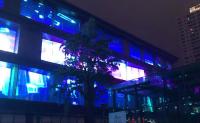 China Lightweight P10.4 Transparent LED Screen 100x50cm Panel for Window Display for sale