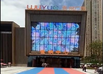 China P3.91 5500nits Transparent LED Screen 100x50cm Panel for Media Facade for sale
