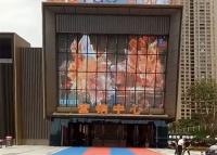 China P3.91 5500nits Transparent LED Screen 100x50cm Panel for Media Facade for sale
