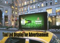 China High Resolution Outdoor Fixed LED Display 384x128p Waterproof Taxi Roof Panel 5000nit for sale