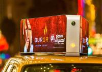 China High Resolution Outdoor Fixed LED Display 384x128p Waterproof Taxi Roof Panel 5000nit for sale