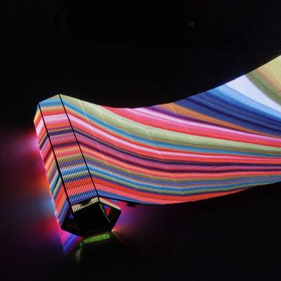 China Foldable Flexible LED Display SMD 3528 6mm-12mm Pitch 360 Degree Foldable for sale