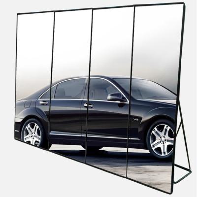 China High Contrast Airport Indoor LED Poster Display Mobile Screen With Front Servicing for sale