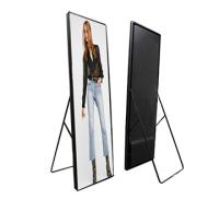 China High Contrast Airport Indoor LED Poster Display Mobile Screen With Front Servicing for sale