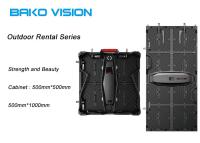 China Lightweight Outdoor Rental LED Display Arcable Nationstar IP65 500x500mm for sale