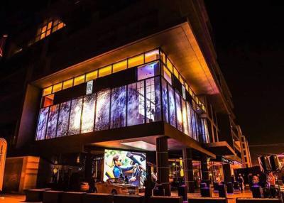 China Slim Light Weight Transparent LED Screens Quiet See Through Displaying 960*640 for sale