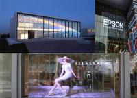 China Slim Light Weight Transparent LED Screens Quiet See Through Displaying 960*640 for sale