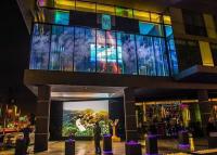 China Slim Light Weight Transparent LED Screens Quiet See Through Displaying 960*640 for sale